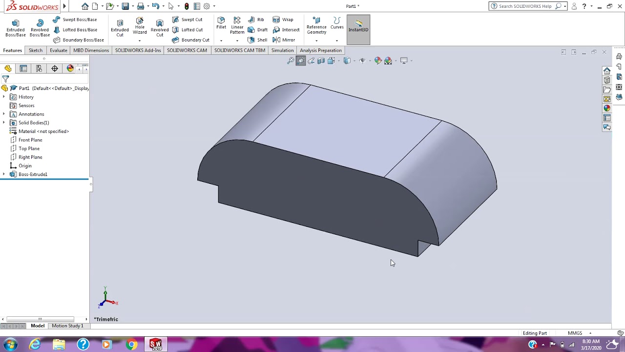 Solidworks - Tailstock Clamp - YouTube