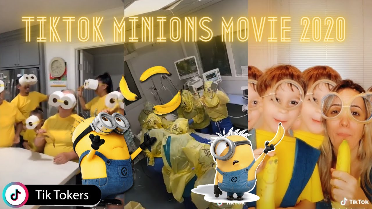 Viral Tiktok Minions Banana Song Dance Challenge Remix With Funny ...