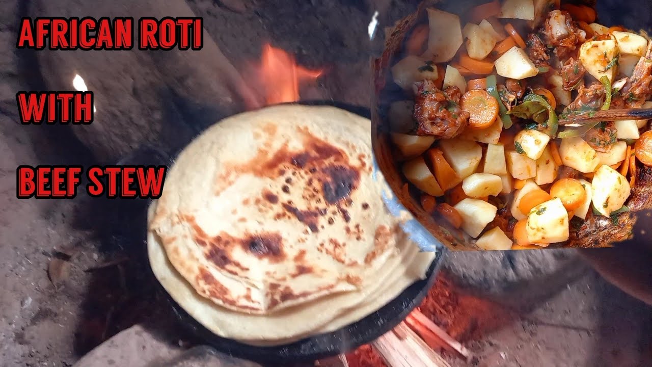ROTI in African village. Delicious African food #villagecooking - YouTube