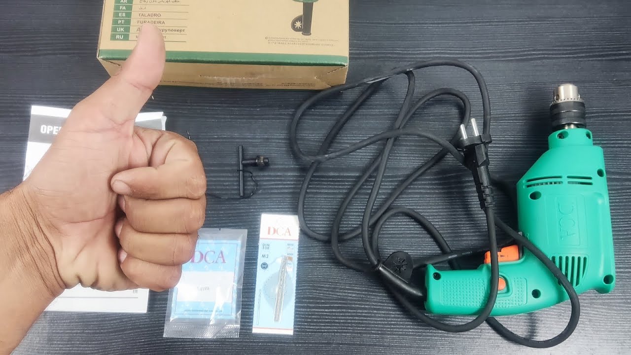 Unboxing a DCA drill machine || DCA drill machine reverse and forward ...