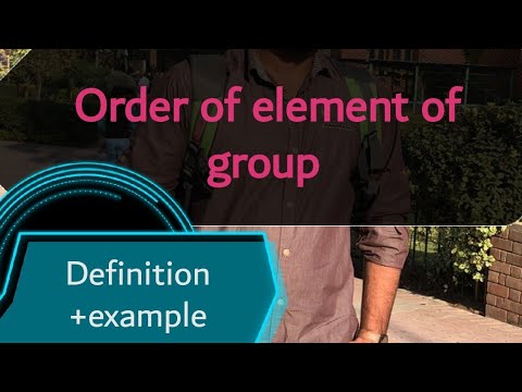 Order of element of group ¦Group theory ¦ intro +example - YouTube