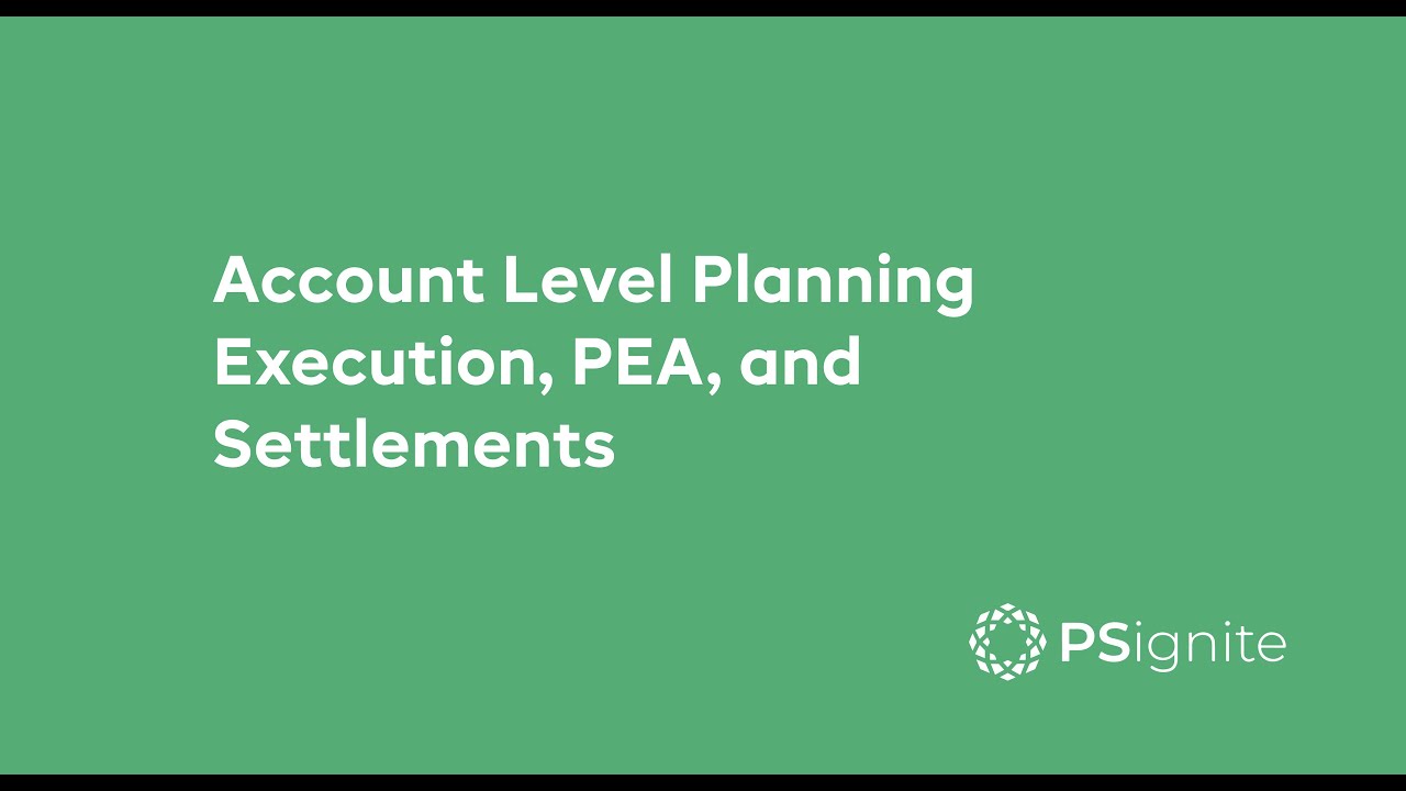 CPGvision - Account Level Planning Execution, PEA, and Settlements - YouTube