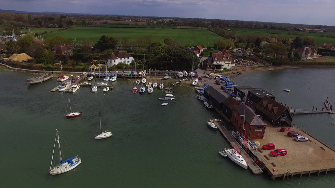 Drone Shots Of Dell Quay|Chichester - YouTube