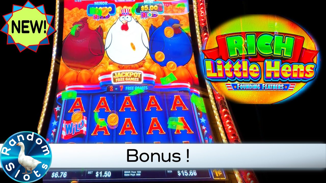 Rich Little Hens Founding Feathers Slot Machine Bonus - YouTube