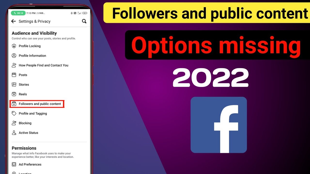 How to followers and public content option not showing || Fb followers ...