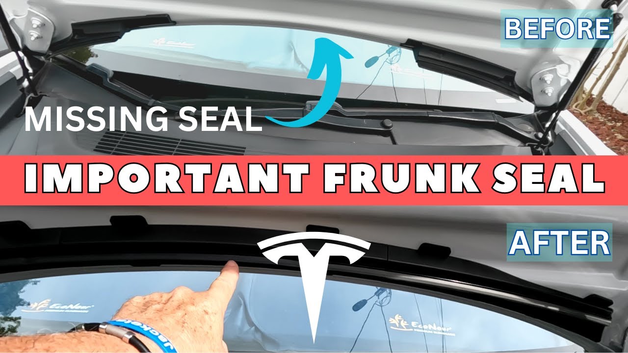 TESLA MODEL 3/Y Frunk Seal Install - You NEED THIS! - YouTube