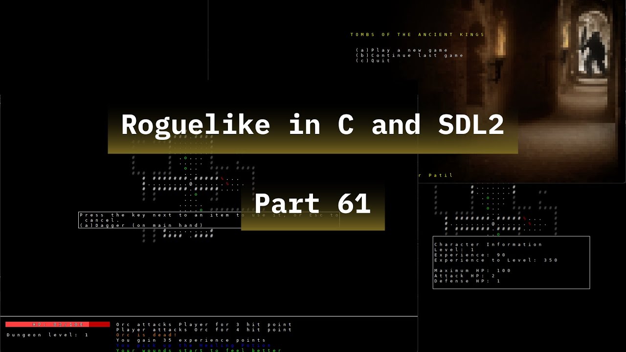 Writing Roguelike in C and SDL2 - Part 61 Bugfixing session - Save file ...