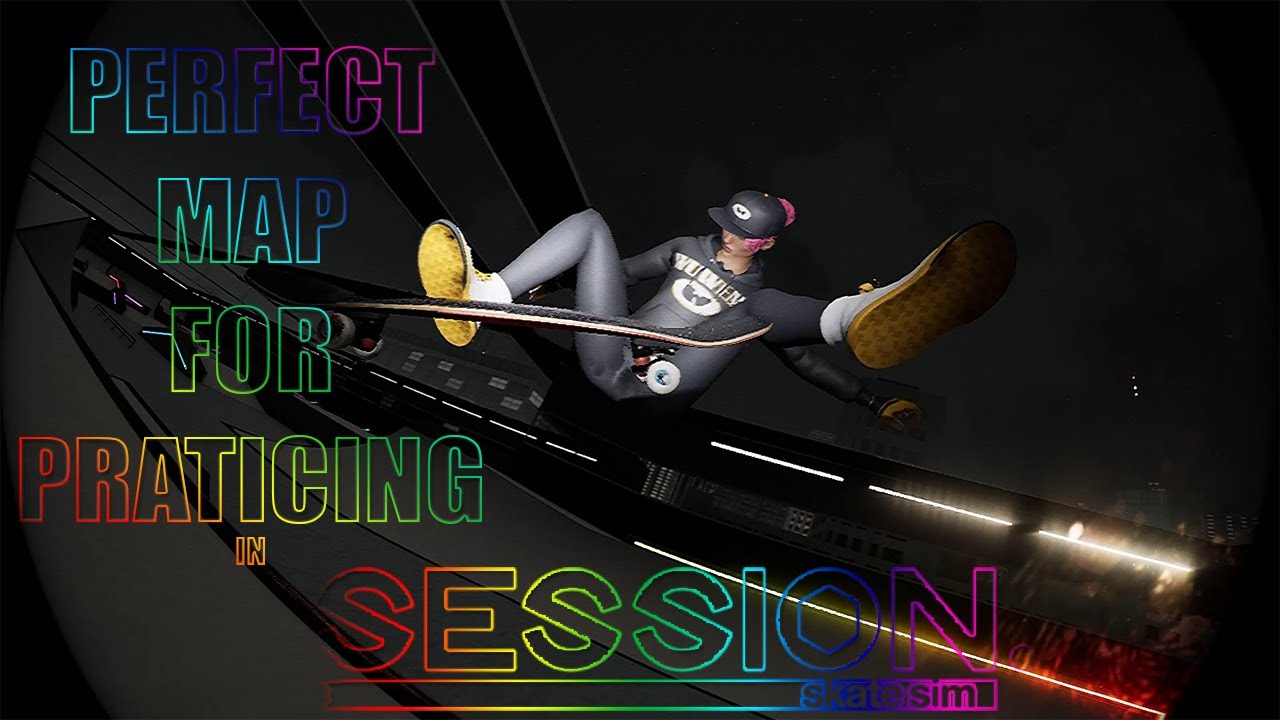 BEAUTIFUL NEON Training Skate Park in Session | Map Showcase - YouTube