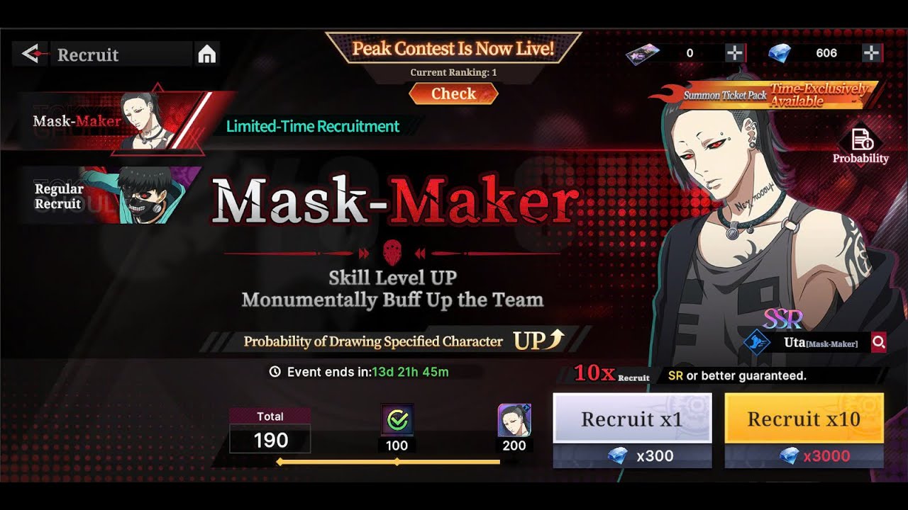 Review Uta (Mask-Maker) C PVE Boss Cực Mạnh - Tokyo Ghoul: Break The ...