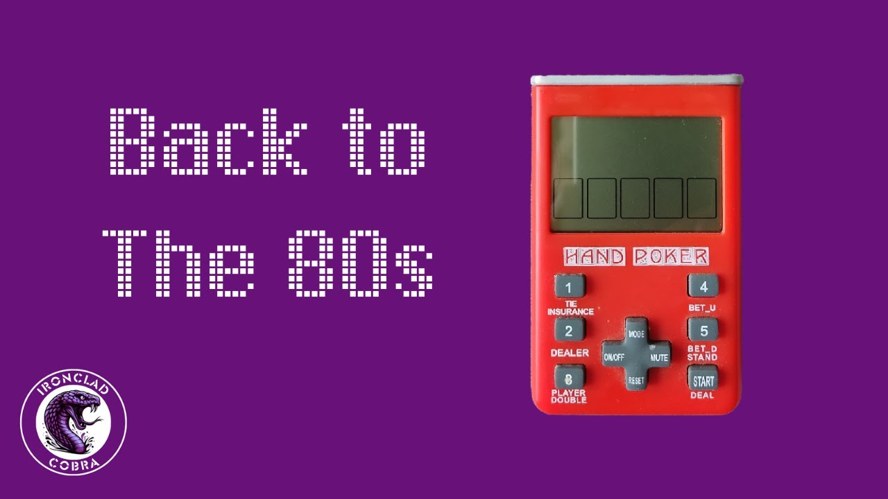 Hand Poker Handheld LCD Game 1980s (Back to the 80s) - YouTube
