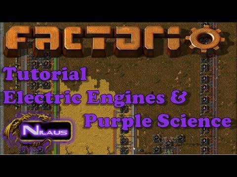 Factorio Tutorial - 14. Electric Engines and Purple Science - YouTube