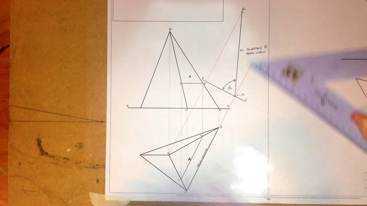 Oblique Plane Sheet 2 True Lengths & Point Views - YouTube