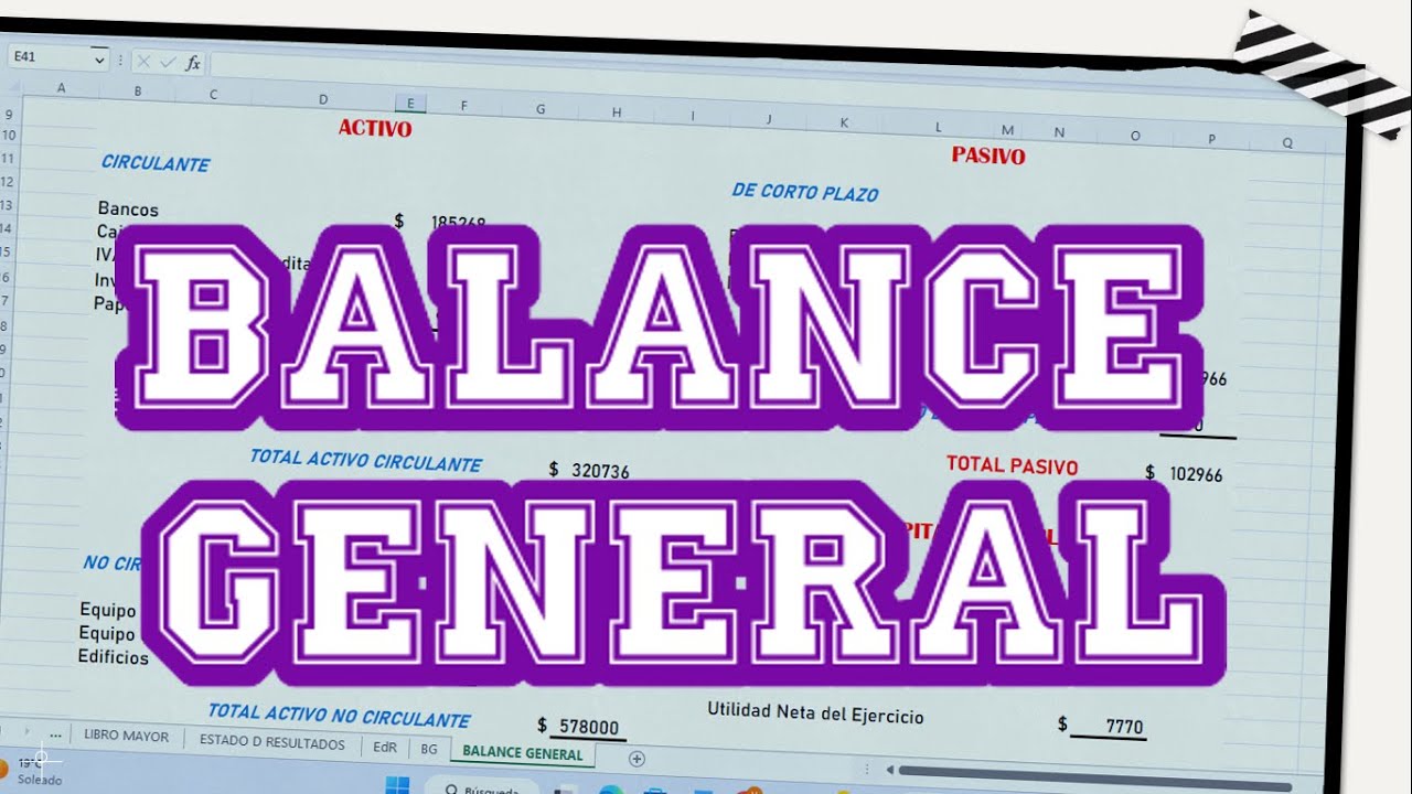 ELABORACION DEL BALANCE GENERAL // PRÁCTICA METODO ANALITICO - YouTube