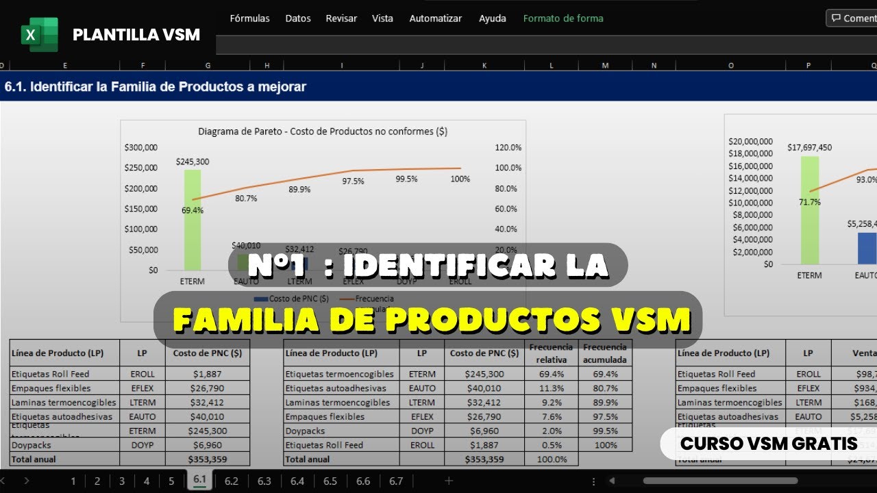 VSM paso a paso: N° 1 | Identificar la familia de productos VSM - Mapa ...