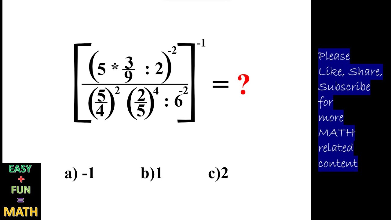 Mathematics # Fractions # Complicated Fraction Problems # Math Hack ...