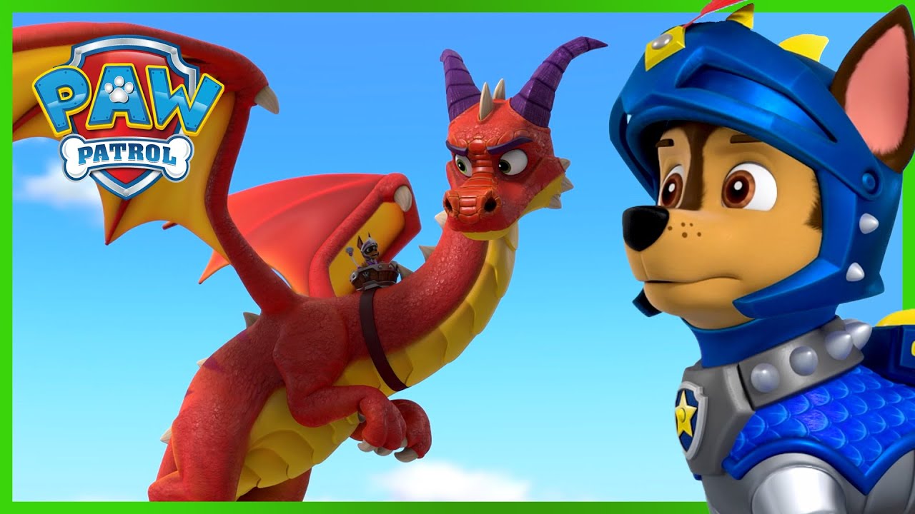 Rescue Knight Pups save Baby Dragons and More! | PAW Patrol | Cartoons ...