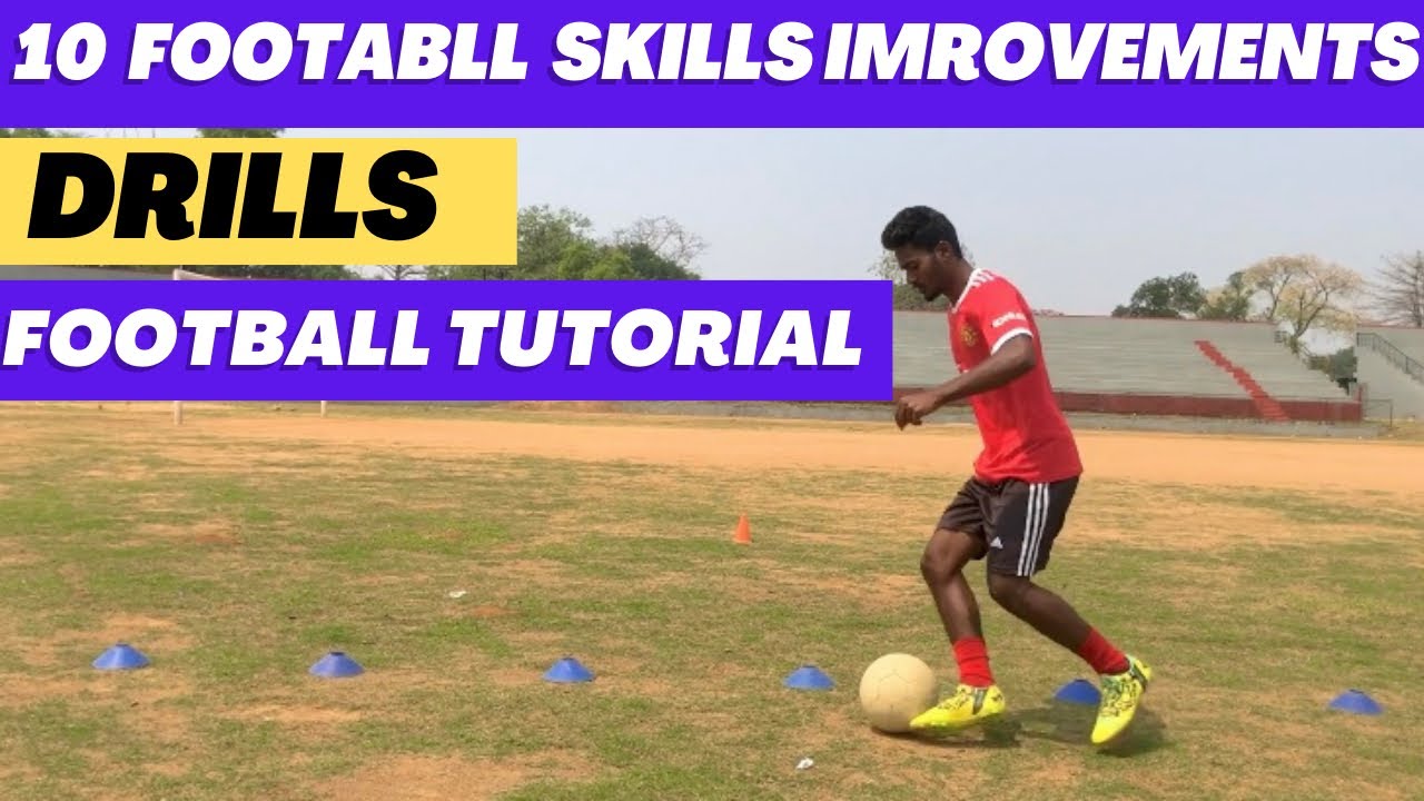 10 Football Skills Improvements Drills ⚽️ - YouTube