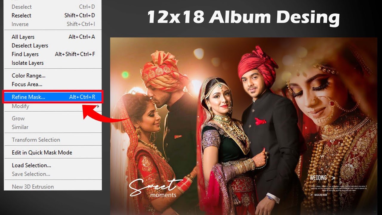 Album Design 12x18 | Cover Page Design | Wedding Album Design #wedding ...