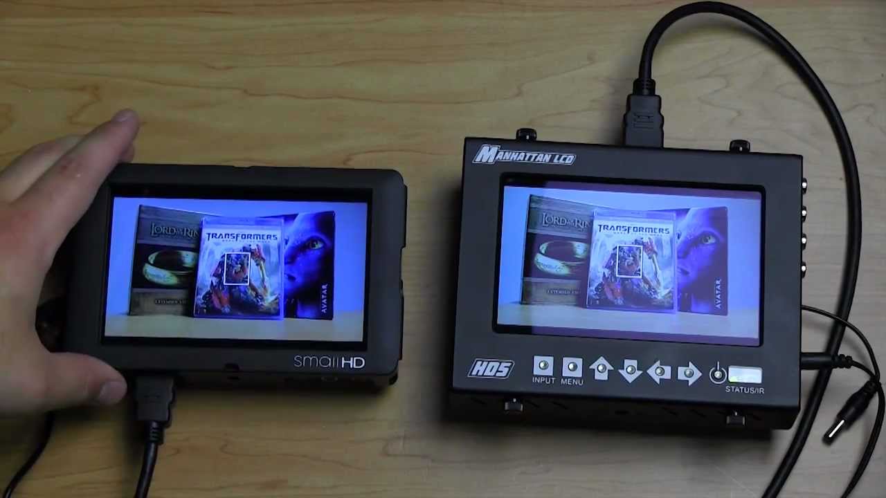 DVTV - SmallHD DP6 vs. ManhattanLCD HD5, How to Build a Set - YouTube