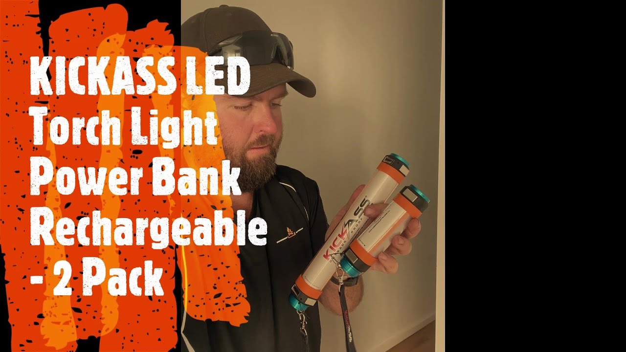 KickAss LED Torch and Power Bank - Rechargeable - YouTube