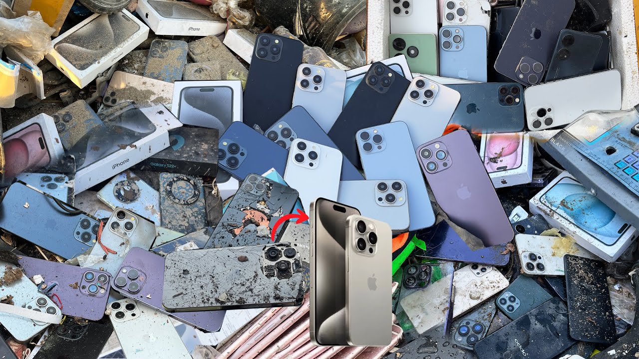 TOP 7 Videos Restoration Abandoned Destroyed Phone Found From Garbage ...