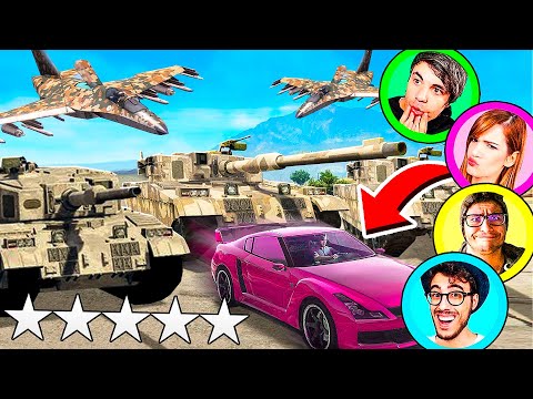 FUGA DALLE 5 STELLE DI POLIZIA CON I MIEI AMICI! - GTA 5