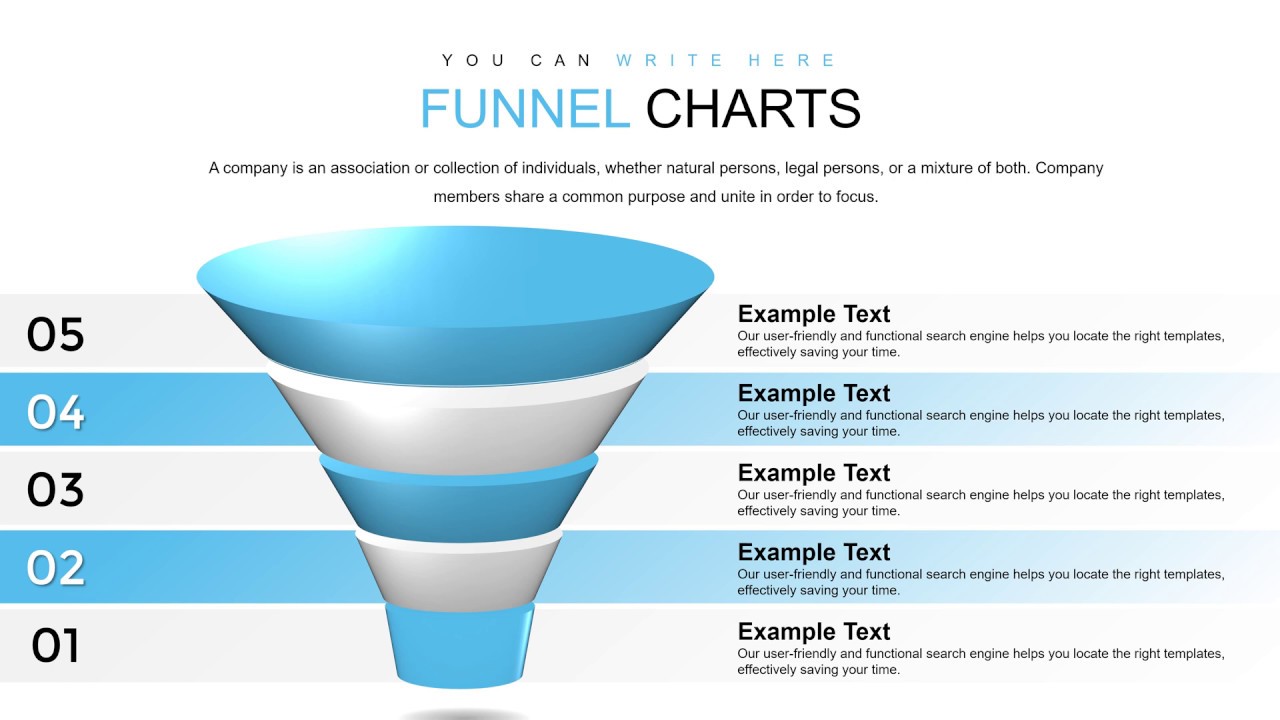 Funnel PowerPoint charts - Funnel chart - YouTube