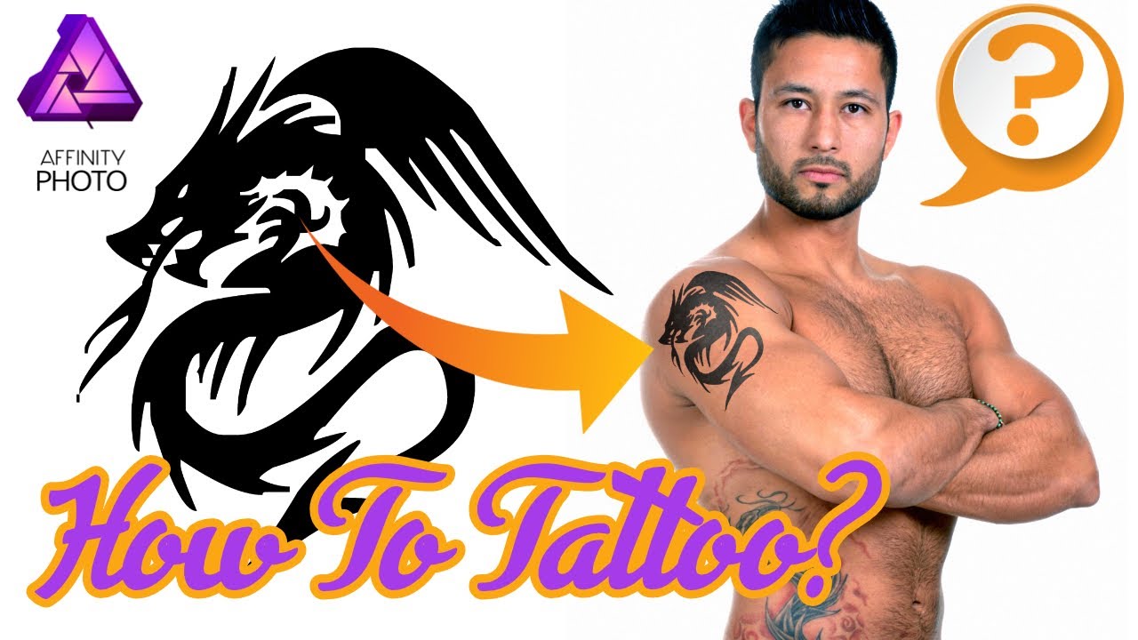 Affinity Photo Tutorial: How to Add a Realistic Tattoo to Any Photo in ...