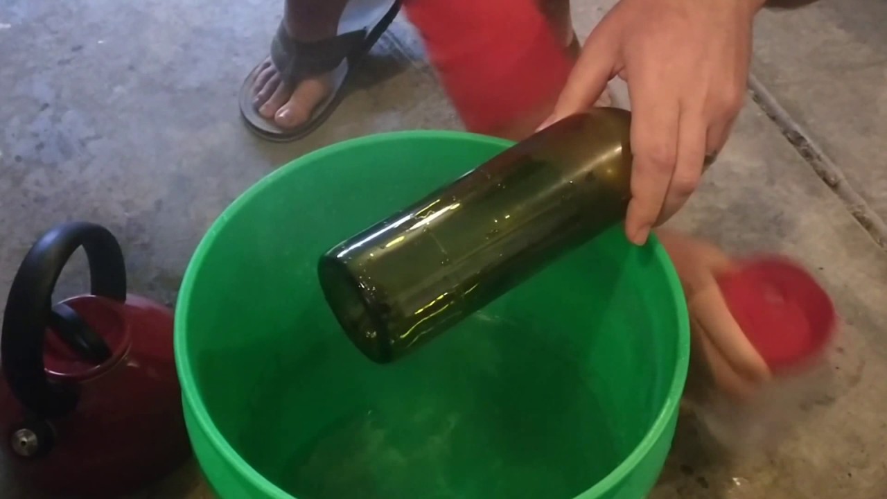 Easiest way to cut a bottle - YouTube