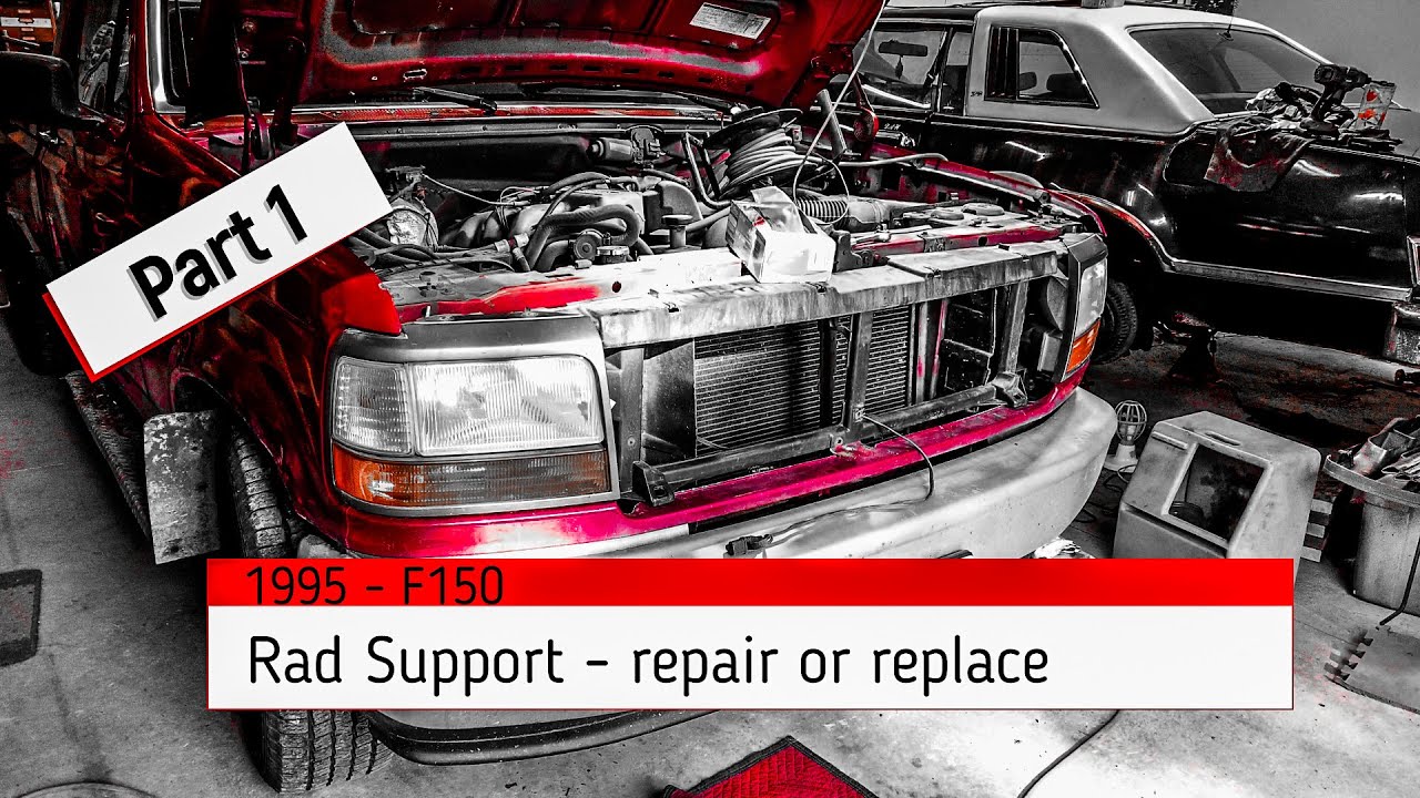 F150 rad support replace part 1 - YouTube