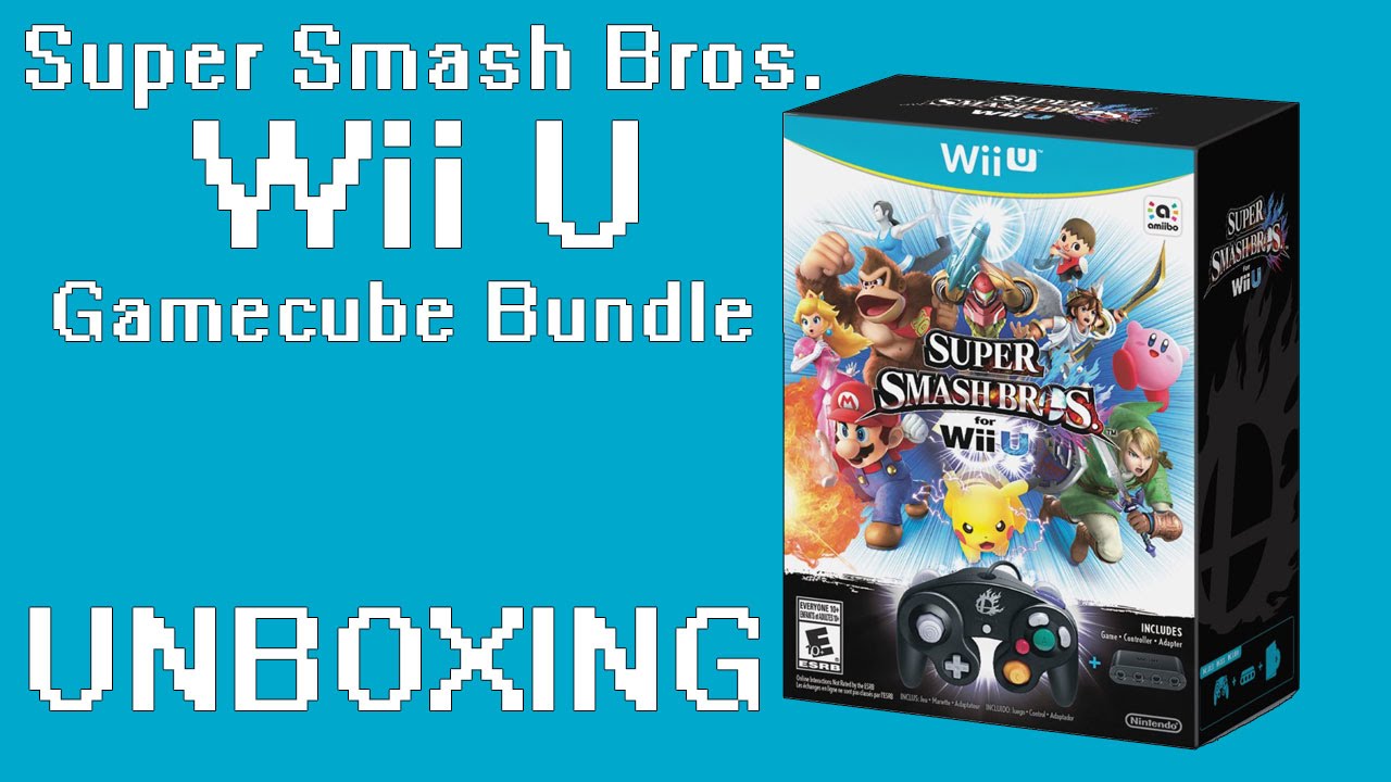 UNBOXING ~ Super Smash Bros. Wii U Gamecube Controller Bundle - YouTube