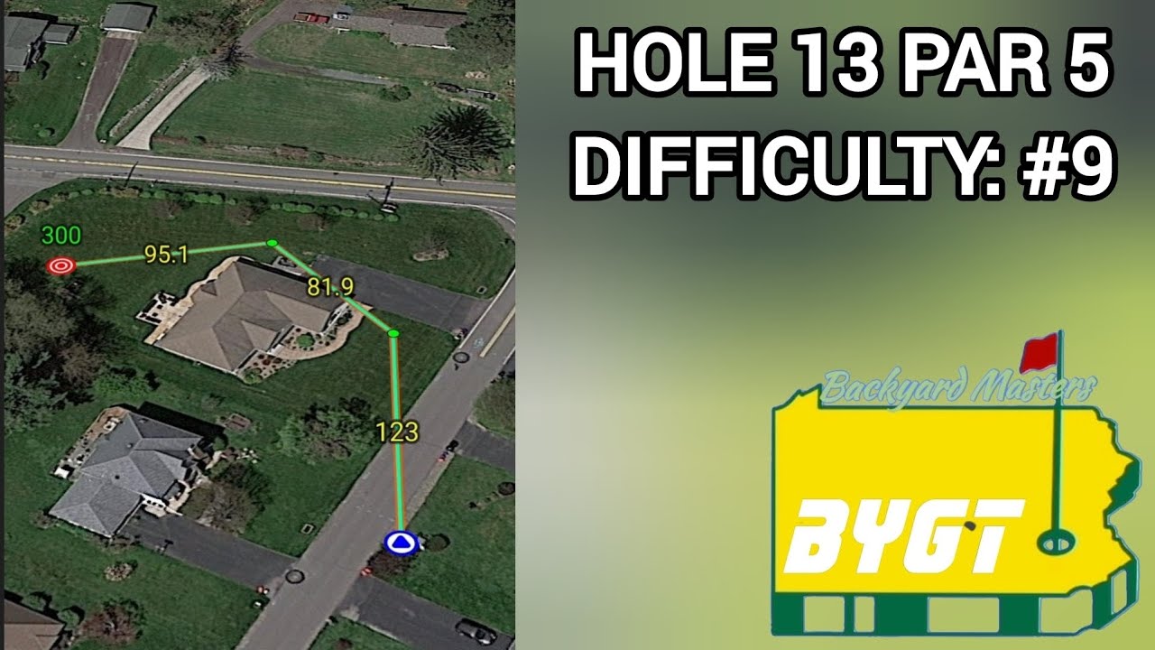 Hole 13 Par 5 | 2024 Backyard Masters | BYGT (Back-Yard Golf Tour ...