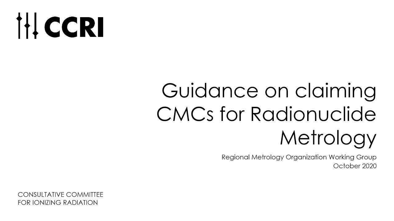 CCRI guidance on CMCs - YouTube