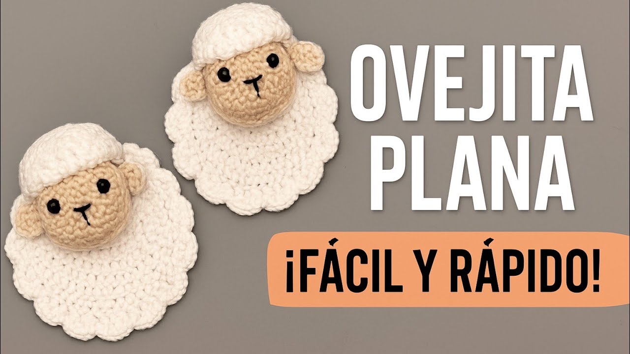 Cómo Tejer Oveja decorativas paso a paso facil de hacer - YouTube
