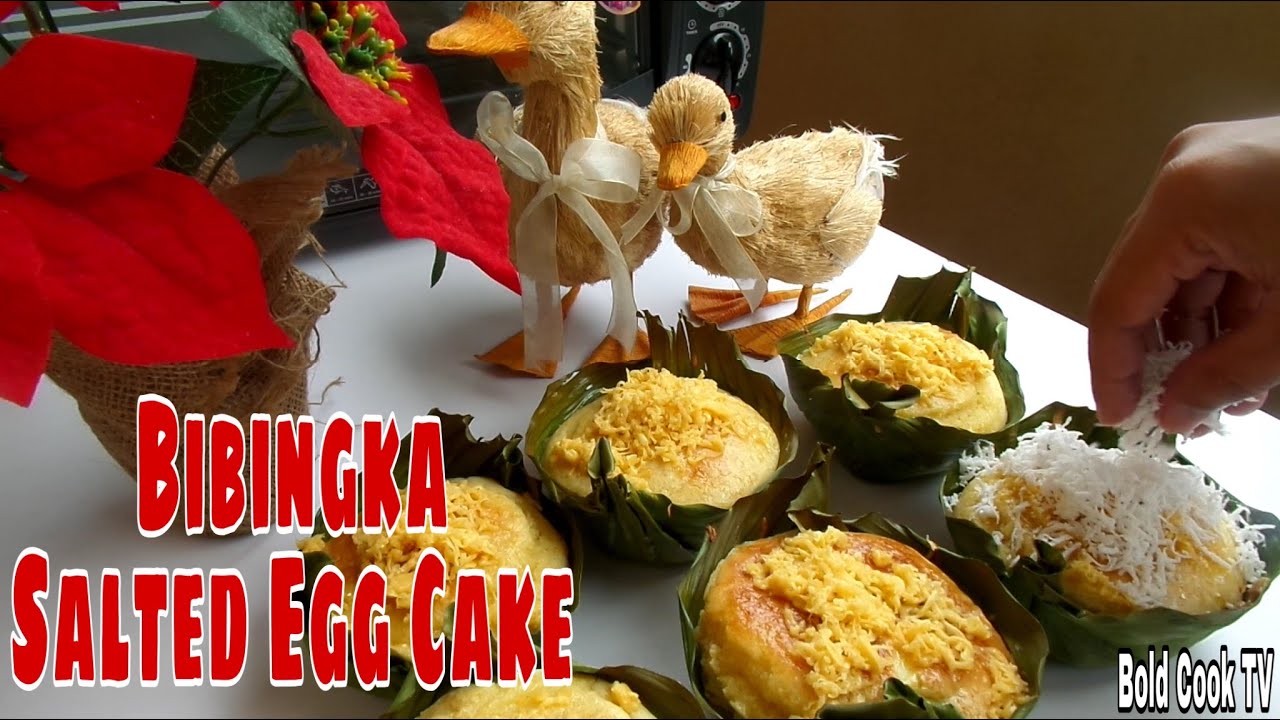 YUMMIEST & EASIEST BIBINGKA RECIPE / SALTED EGG CAKE / Bold Cook TV ...