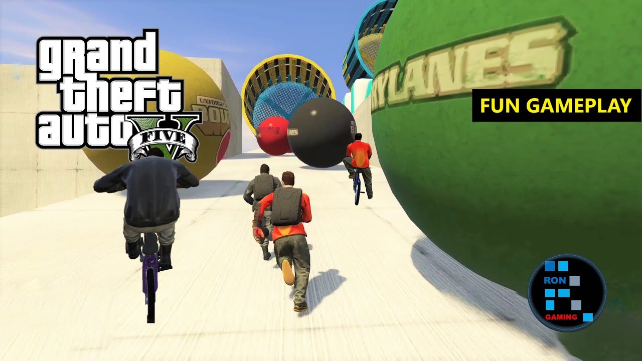 GTA V | AMAZING FALL GUYS MAP PARKOUR - YouTube