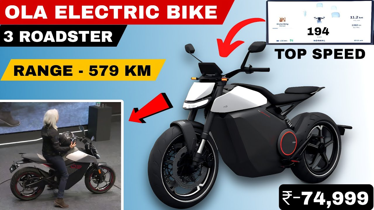 OLA ROADSTER , OLA ELECTRIC BIKE , PRICE , RANGE , LAUNCH DATE , TOP ...