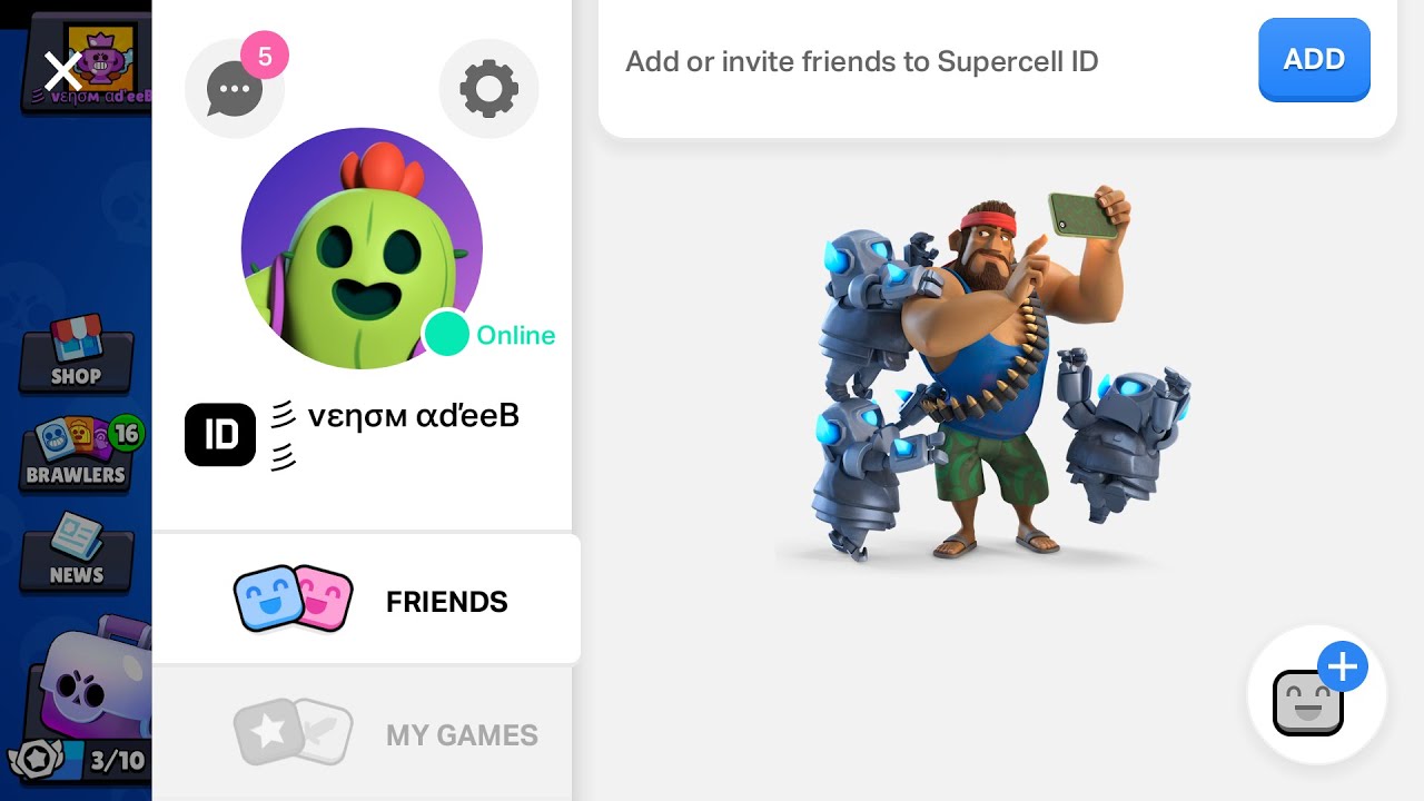 New Supercel ID Update! || New Ui,Qr code,Universal friends & more ...