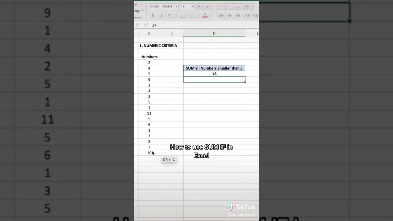 How To Use SUM IF In Excel businessrob YouTube How To Use SUM IF In Excel businessrob YouTube