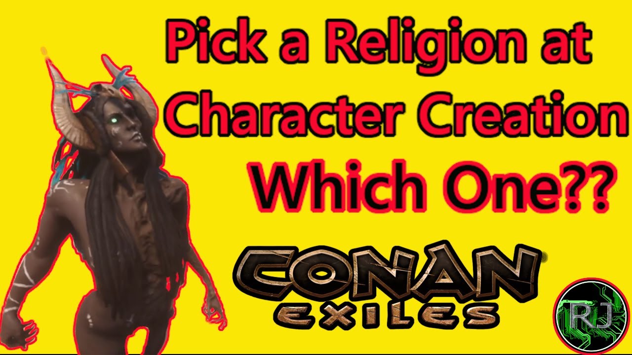 Picking a RELIGION at Conan Exiles Character Creation Screen - YouTube
