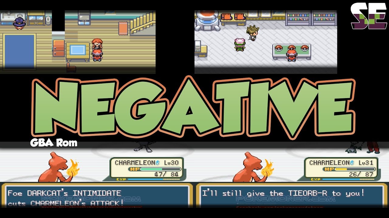NEW GBA Rom Pokemon Negative with New Character, New Rivals, Hard Mode ...