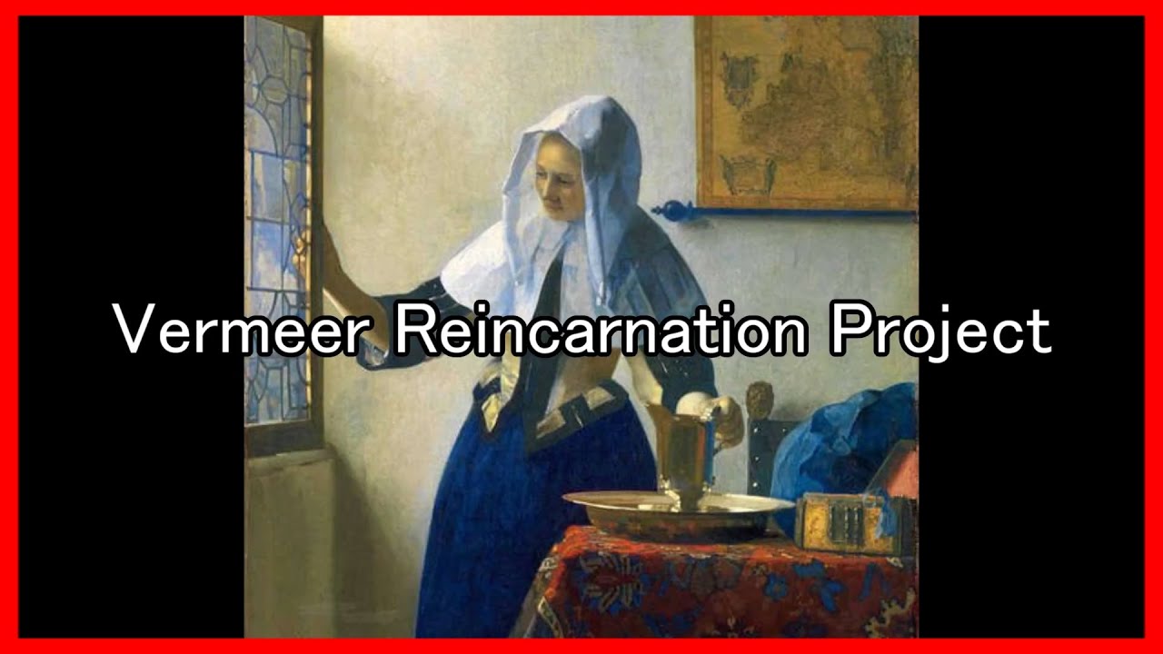 Vermeer Reincarnation Project No.2【Revive the Vermeer canvas】 ＃vermeer ...