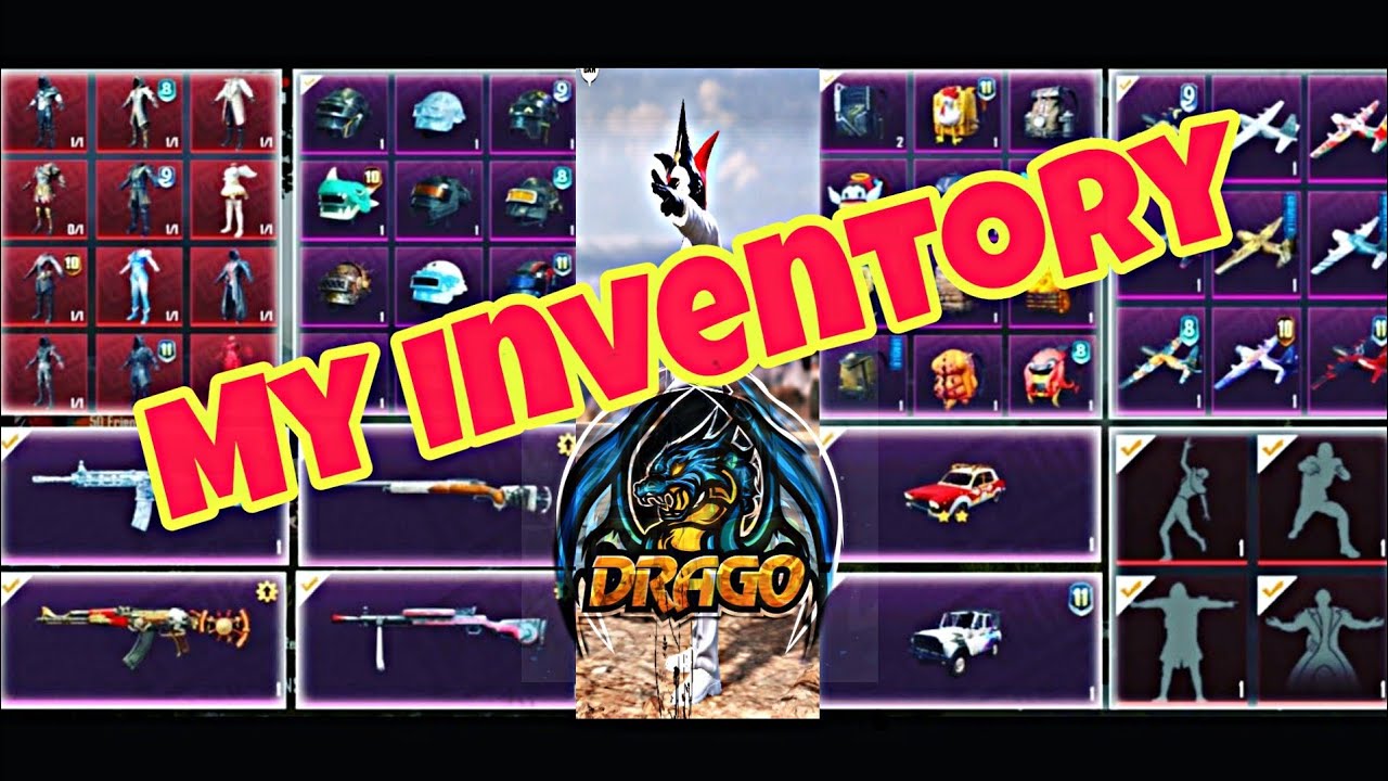 My PUBG MOBILE || Inventory - YouTube