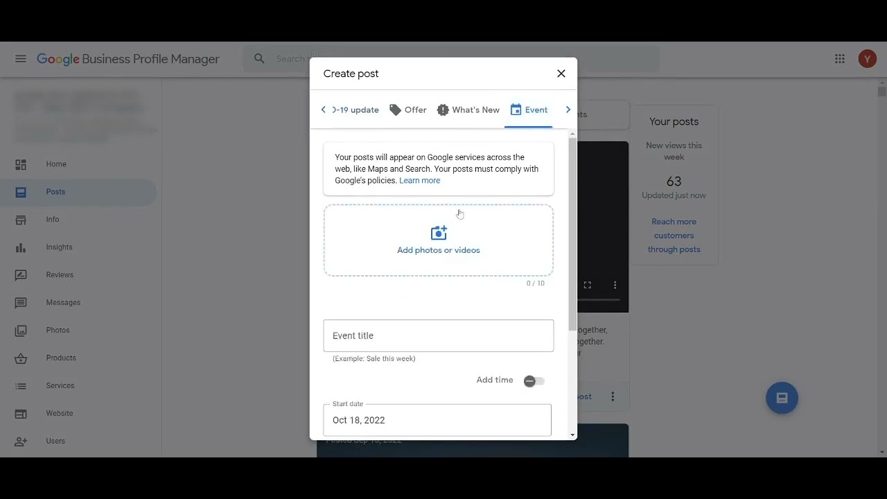 How to Promote Your Events in Google My Business? - YouTube