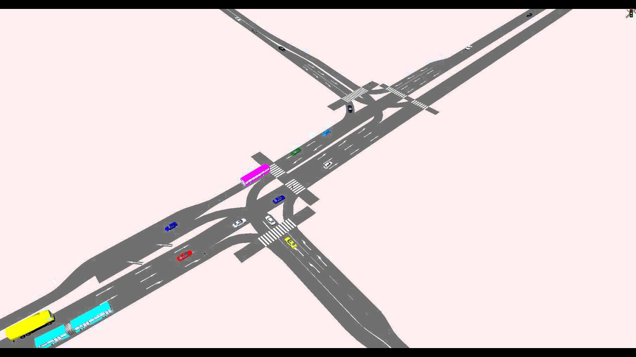 VISSIM simulation - Current situation - YouTube