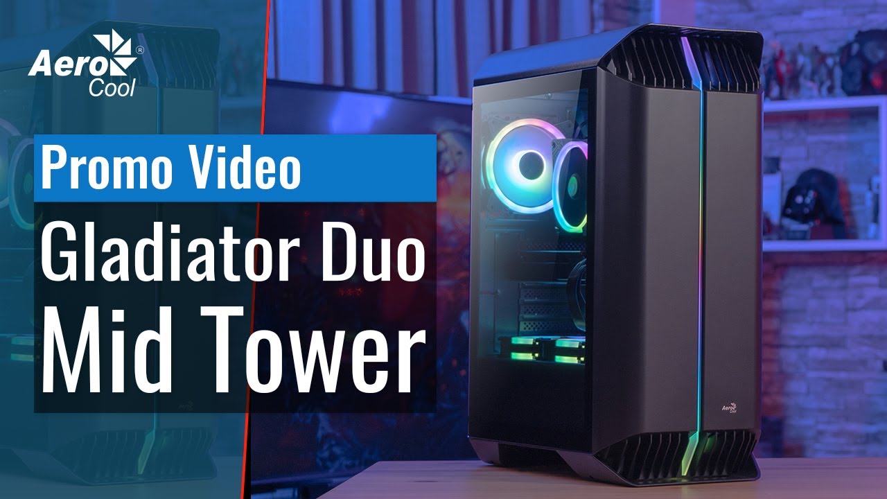 Gladiator Duo Mid Tower Case - Case Promo Video - YouTube