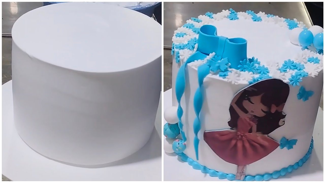 How To make | 3 kg cake decorating | cake divide | Chand cake video ...