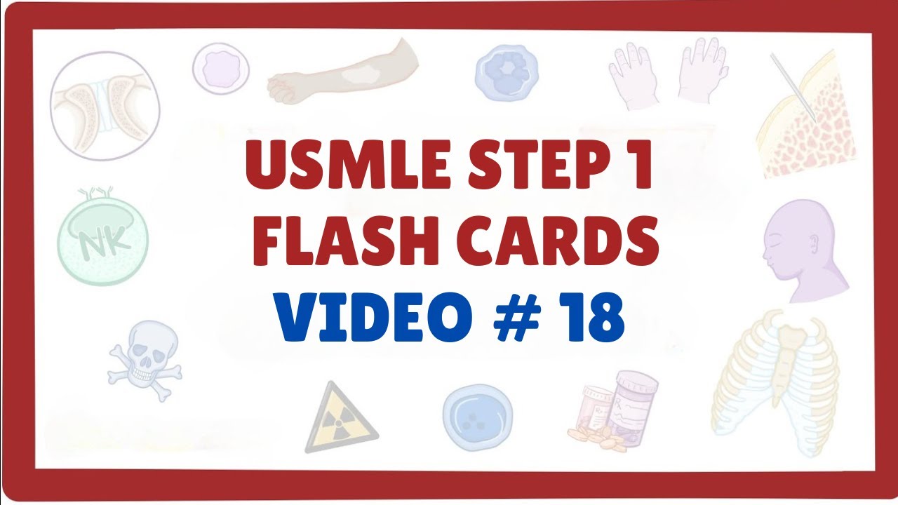 USMLE Step 1 Flashcard Series | Part 18: High-Yield Questions # ...
