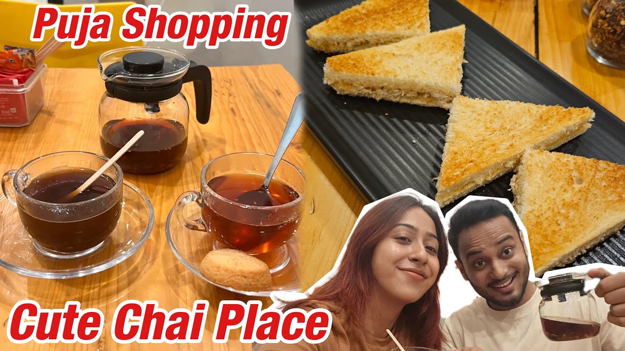 Durga Puja shopping vlog 🛍️ Fancy bazaar / Chai Biskut!! - YouTube