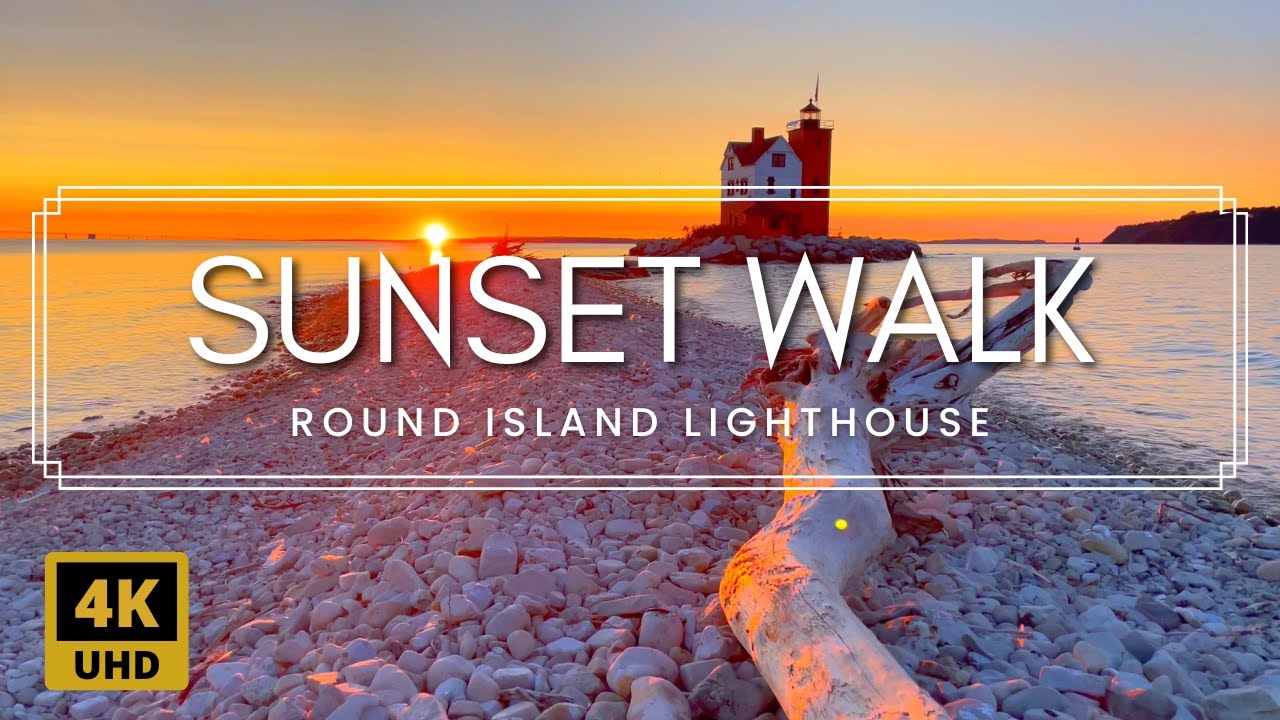 ROUND ISLAND LIGHTHOUSE WALKING TOUR | Michigan Nature Sounds ...
